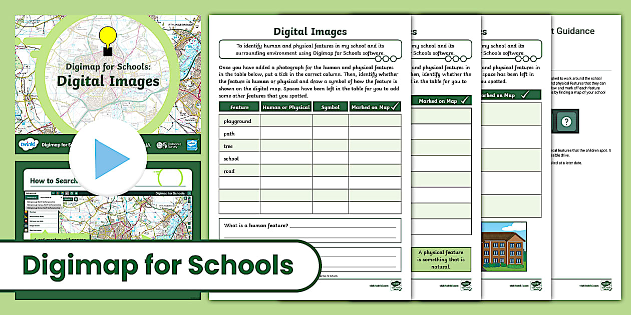 FREE! - KS1 Digital Mapping Using Digimap for Schools: Digital Images ...