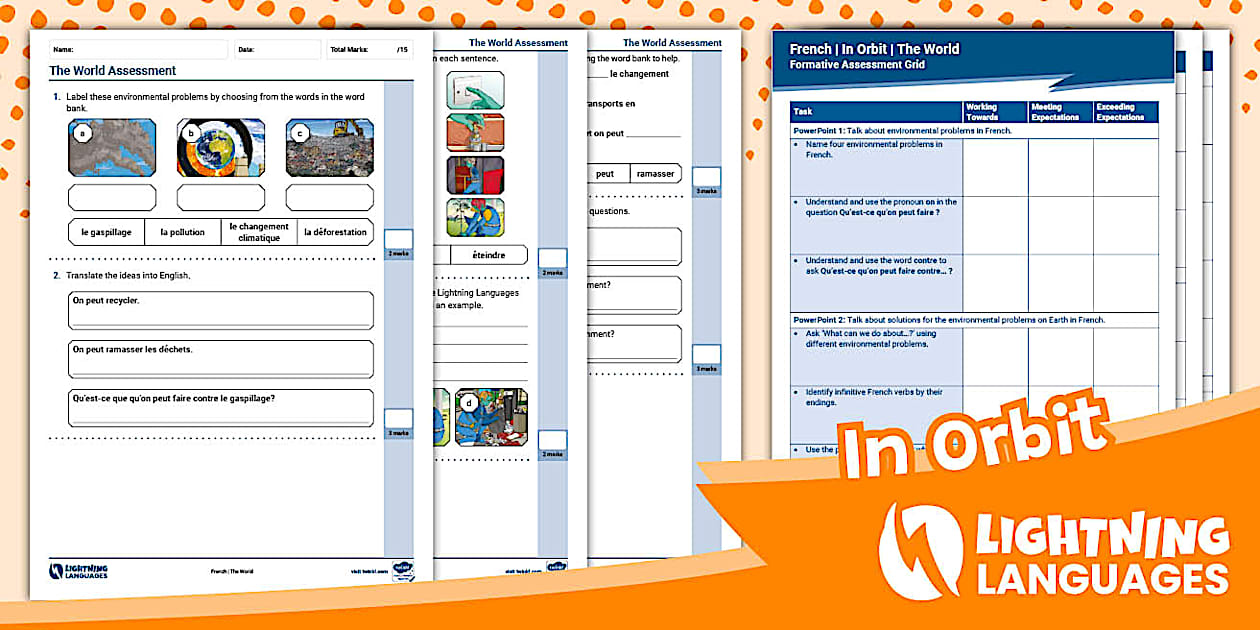 👉 Lightning Languages | French Assessment Pack
