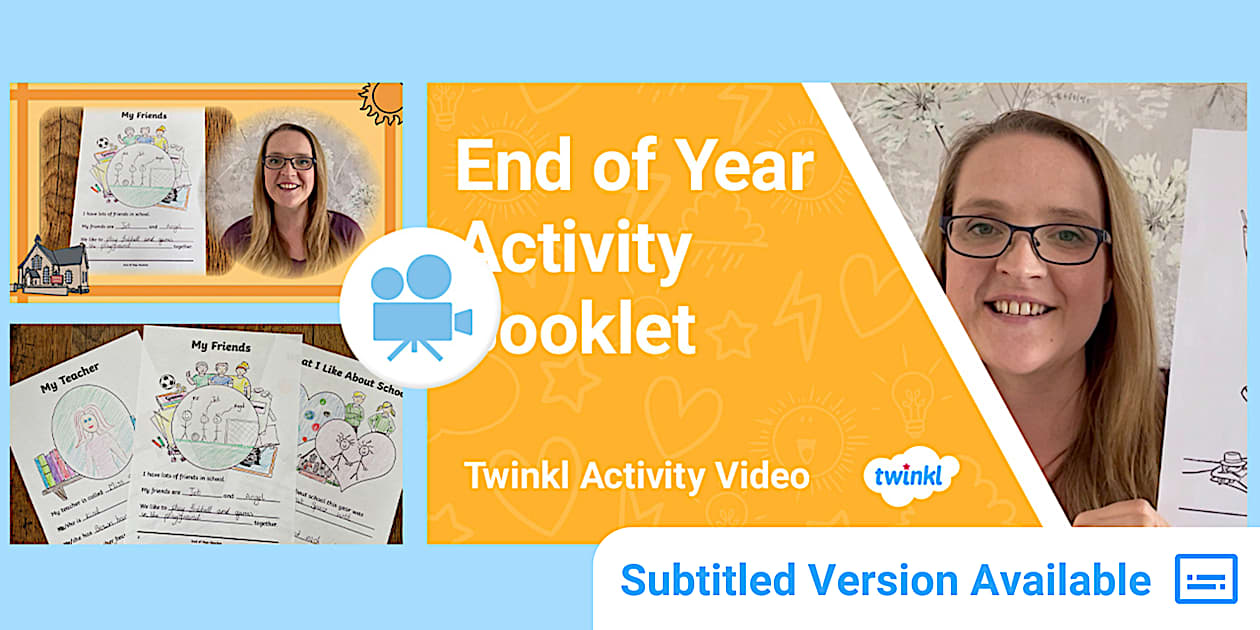 KS1 (Ages 5-7) Activity Video: End of Year Activity Booklet