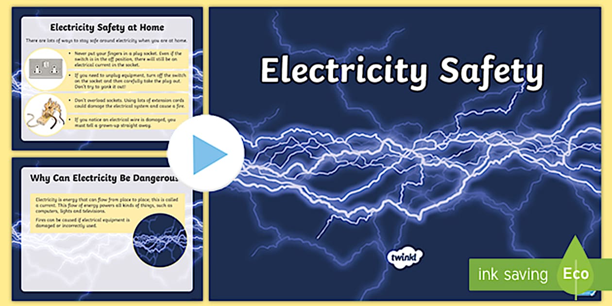 KS2 Electricity Safety PowerPoint (teacher made) - Twinkl