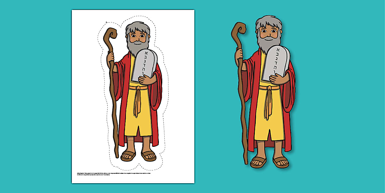 Dibujo de Moisés | Materiales educativos Twinkl - Twinkl