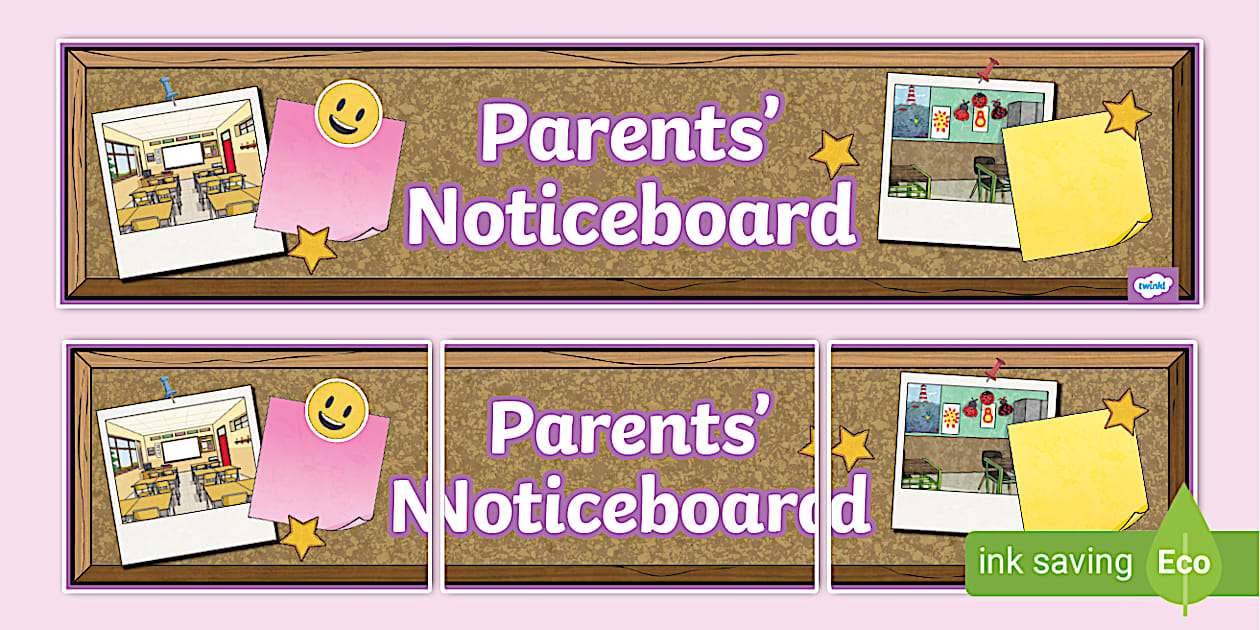 Parents' Noticeboard Display Banner - Twinkl - KS2 - Twinkl
