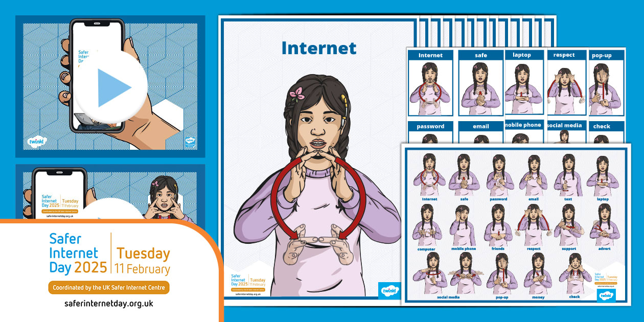 Safer Internet Day 2025: BSL Pack: SEND Older Learners