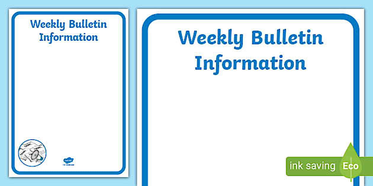 Editable Bulletin Information Poster (teacher made) - Twinkl