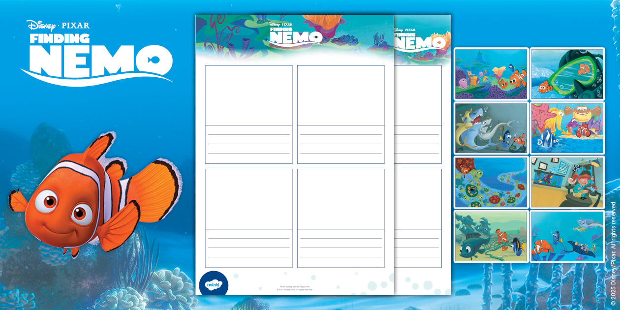 Finding Nemo: Storyboard Comic Activity
