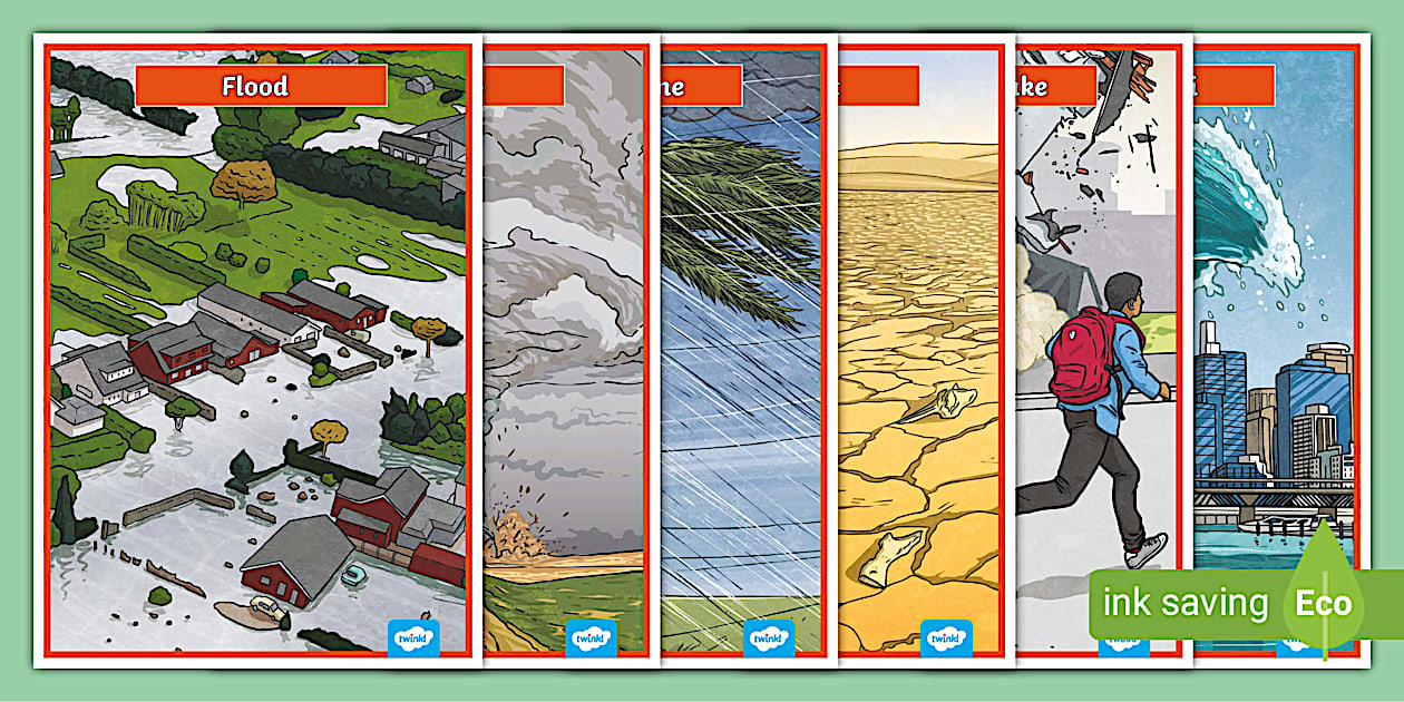 Natural Hazard Display Posters (teacher made) - Twinkl