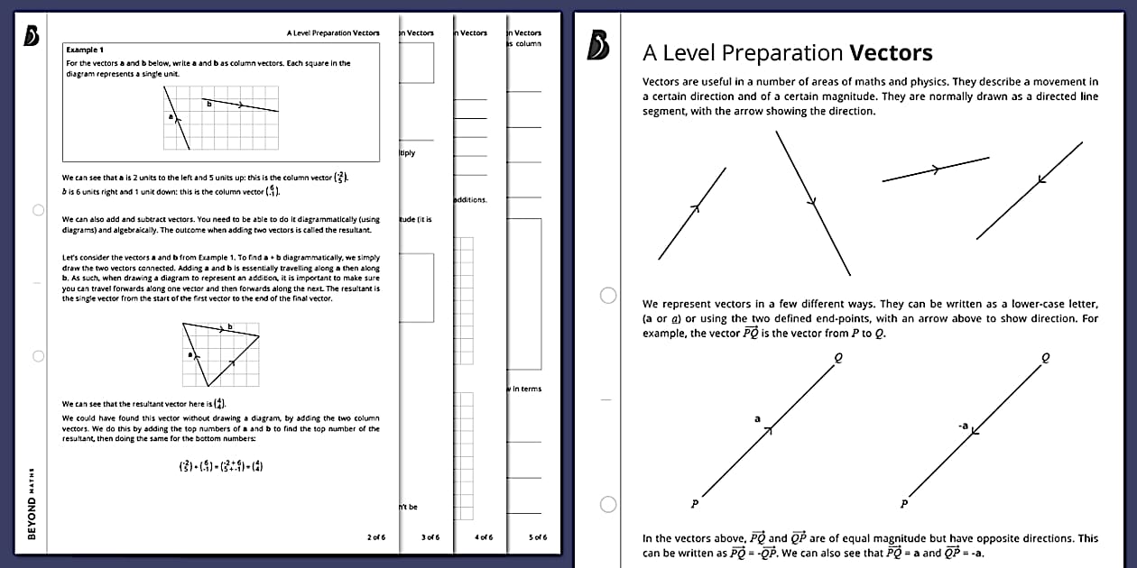👉 A Level Preparation: Vectors | KS5 Maths | Beyond
