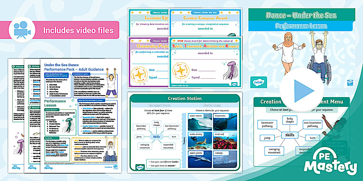 KS1 Under the Sea Dance Performance Pack