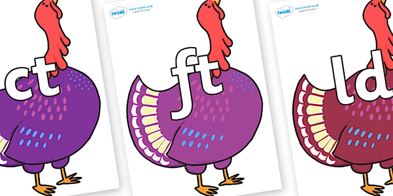 Final Letter Blends on Hullabaloo Turkey to Support Teaching on Farmyard
