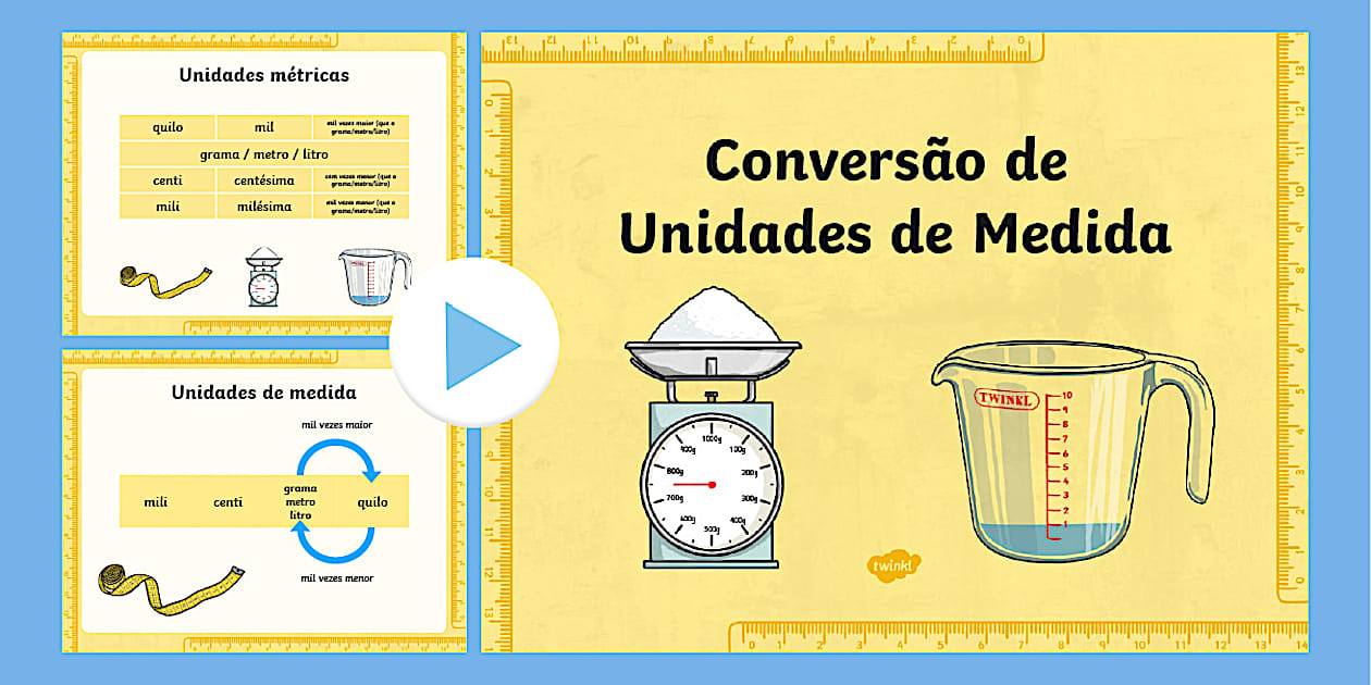 Conversão de unidades de medida {unidades de medida}