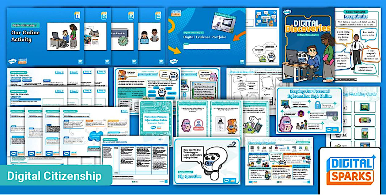 Digital Sparks: Digital Citizenship 1: Unit Pack - Twinkl