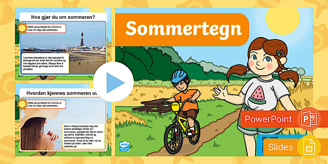 PowerPoint: Tegn på sommer (Hecho por educadores) - Twinkl