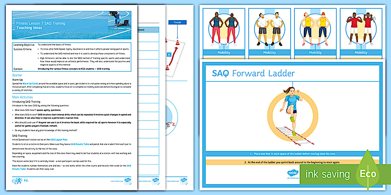 Fitness Lesson 7: SAQ Training (teacher made) - Twinkl