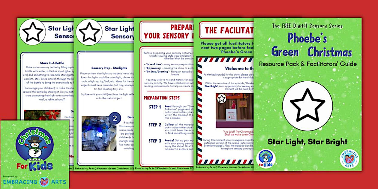 Phoebe's Green Christmas Digital SEND Sensory Show: Star Light Star Bright