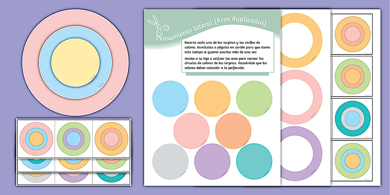 Hoja de actividad: Pensamiento lateral (Aros duplicados)