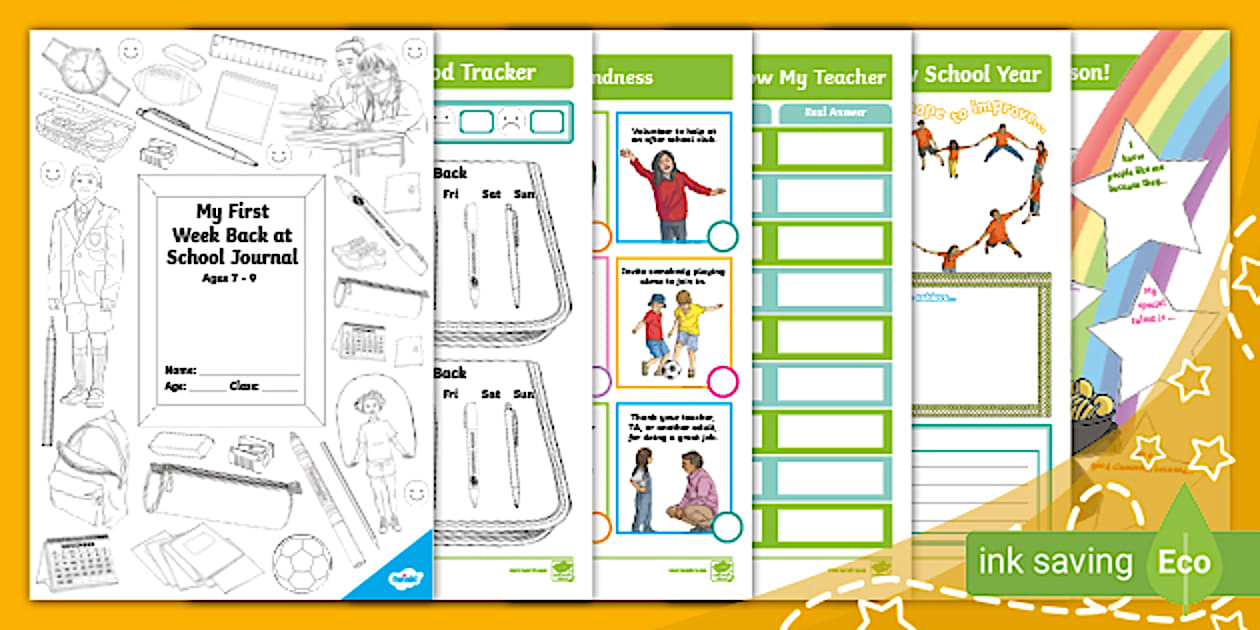 Back-to-School Journal Prompts Pack for Children (Ages 7-9)