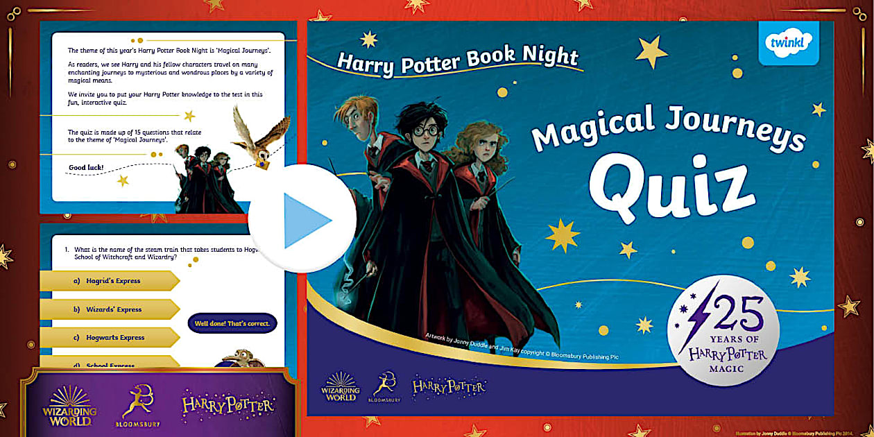 FREE! - Harry Potter Quiz Questions and Answers | Primary Resources