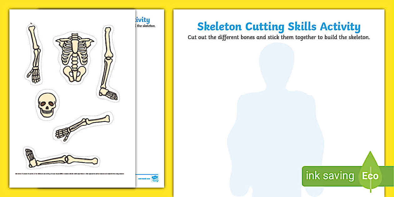 All About Me - My Body Cutting Skills Activity - Twinkl