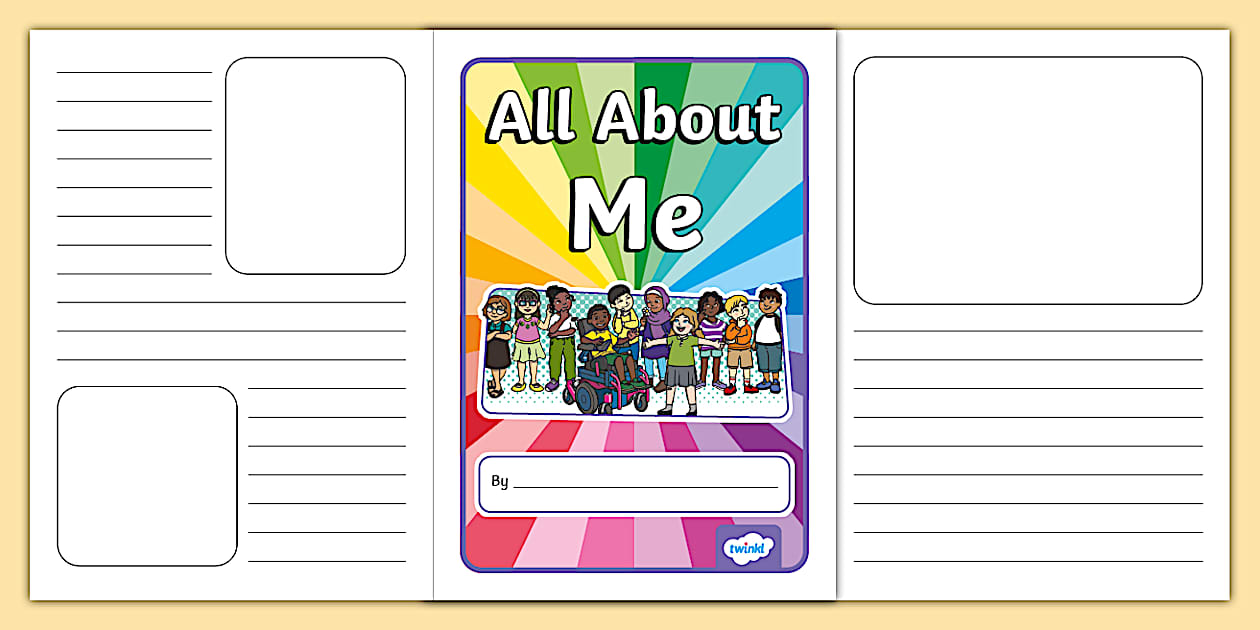 All About Me Journal Writing Frame (teacher made) - Twinkl