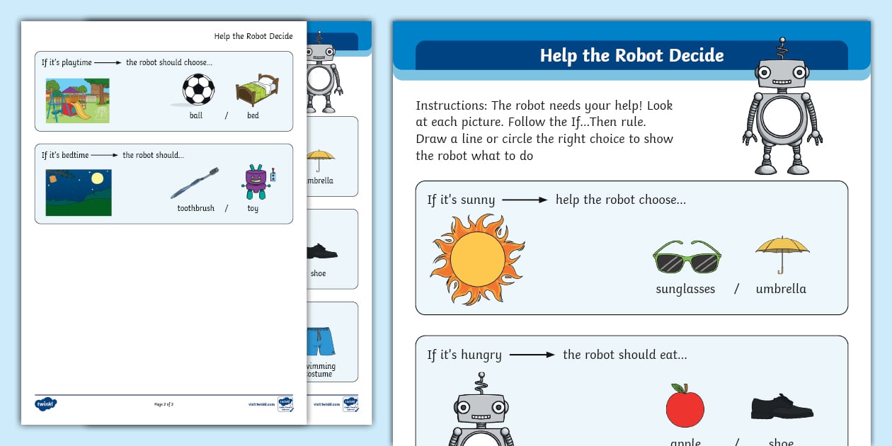 If…Then Logic Worksheet for AI