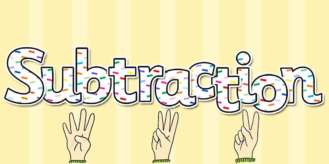 Subtraction Display Lettering (Hecho por educadores)