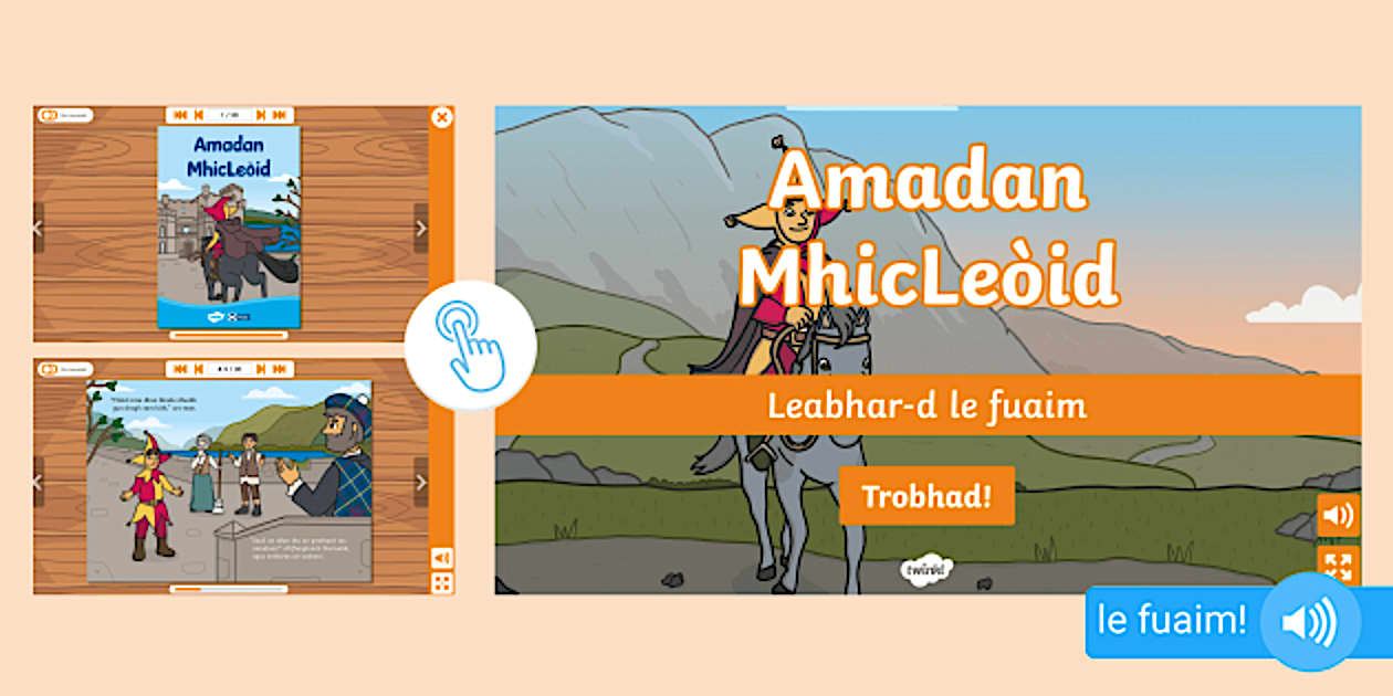 Leabhar-d Amadan MhicLeòid le fuaim - FtMG (teacher made)