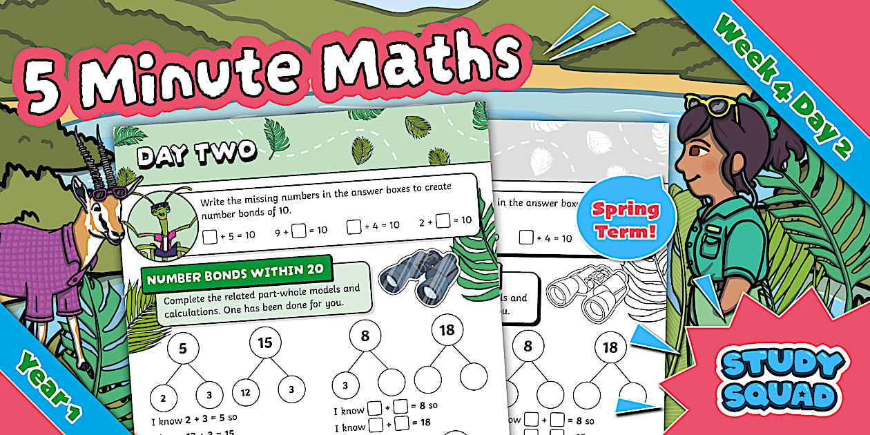 👉 Study Squad 5 Minute Maths - Year 1 Spring - Week 4 Day 2
