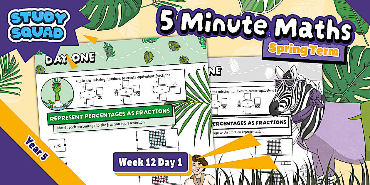 👉 Study Squad 5 Minute Maths - Year 5 Spring - Week 12 Day 1