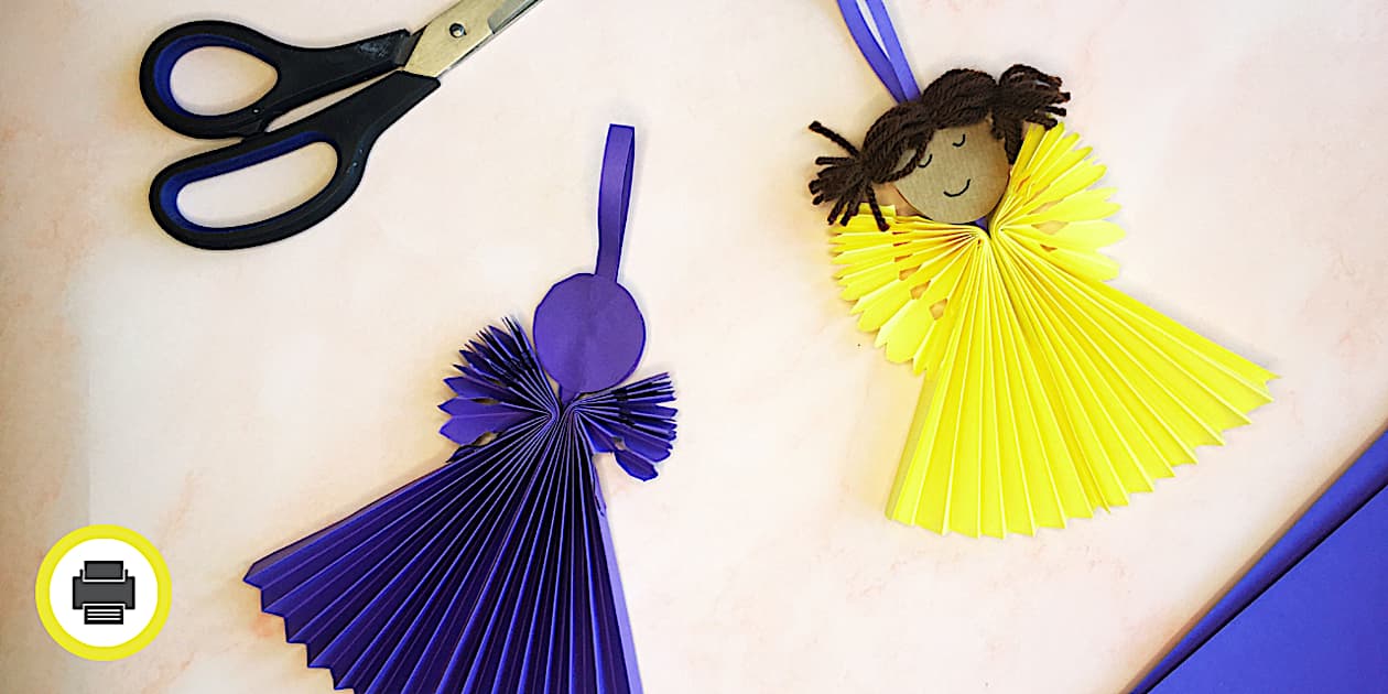 Angel Paper Craft - Nativity - Christmas Activities - Twinkl