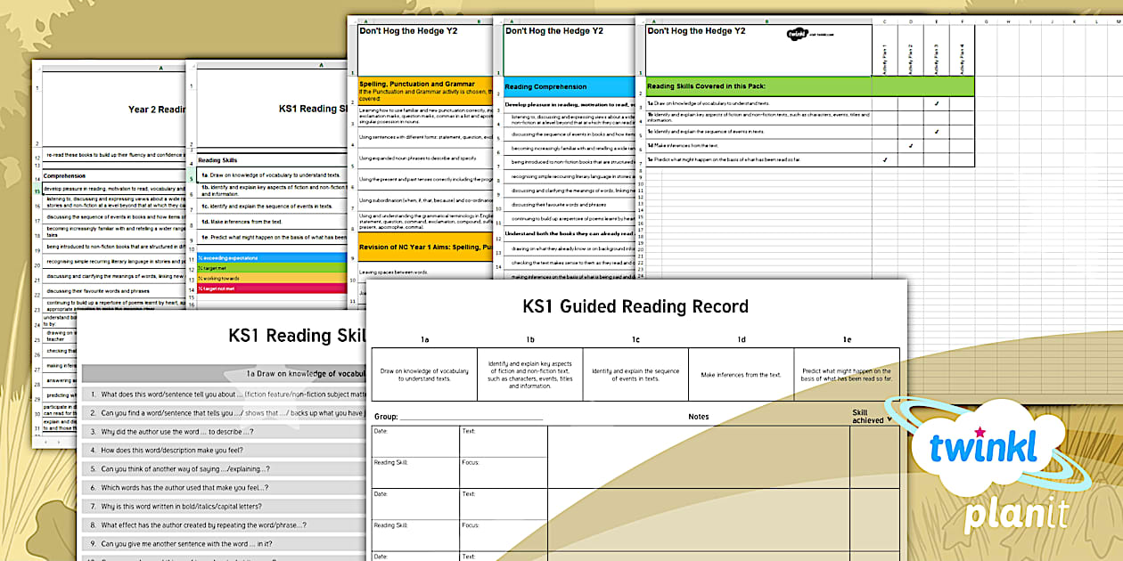 Don't Hog the Hedge! Assessment Pack Y2 (Teacher-Made)