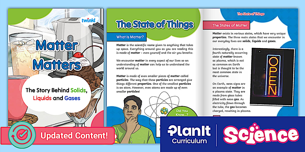 Y4 States of Matter Matter Matters eBook (teacher made)