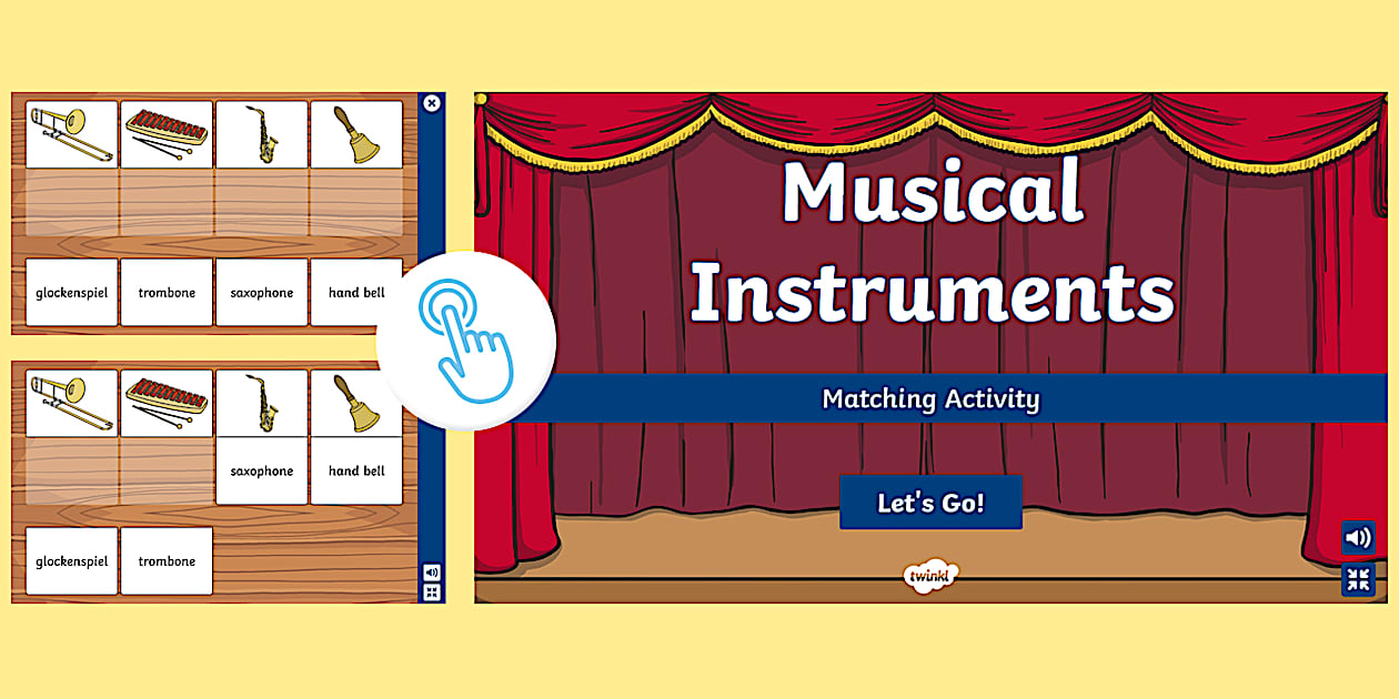 Interactive Instruments Matching Activity | Twinkl Go!