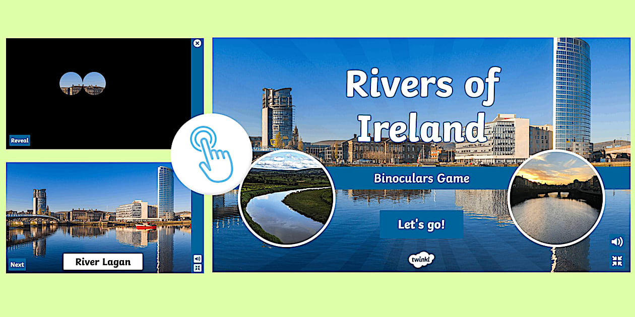 Rivers of Ireland Interactive Binoculars Game (teacher made)