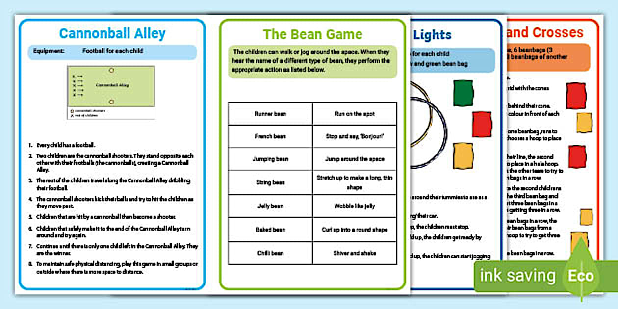 Socially Distanced PE Games - CfE Learning Resources