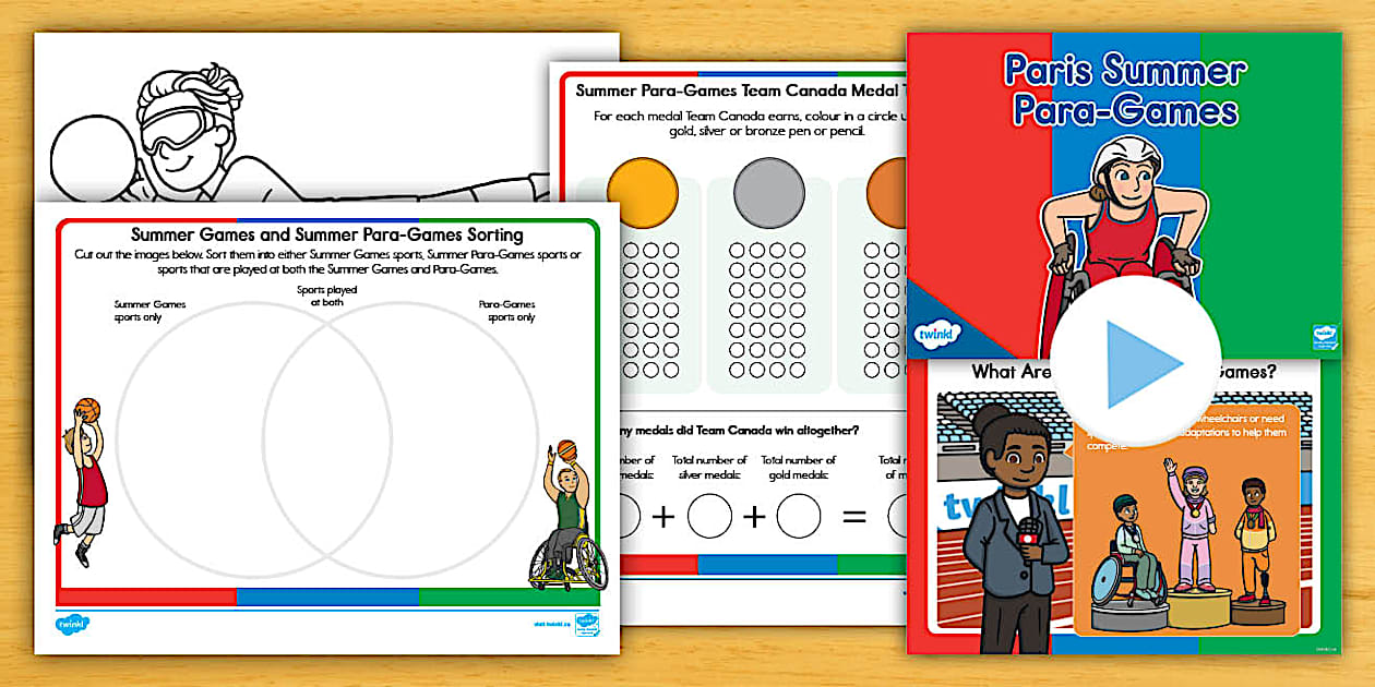 Summer Para-Games Primary Activity Mini Pack (teacher made)