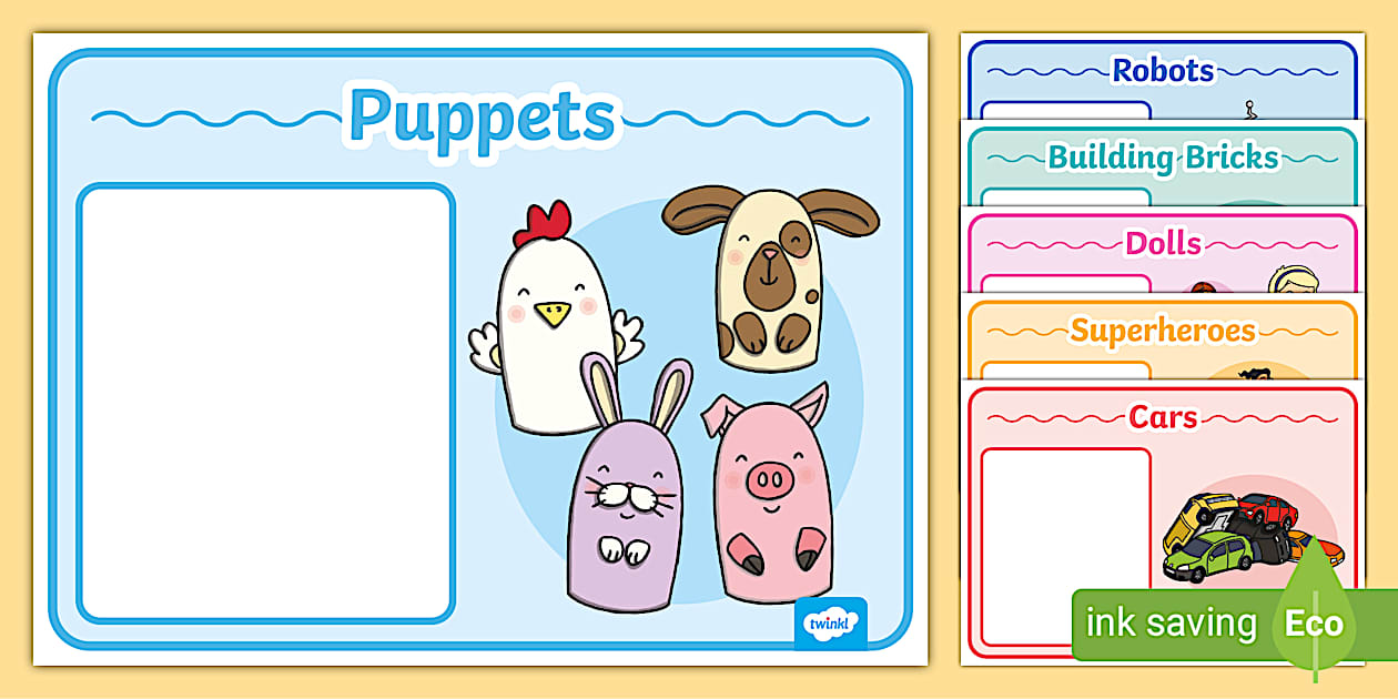 Editable Group Signs (Toys) (Teacher-Made) - Twinkl