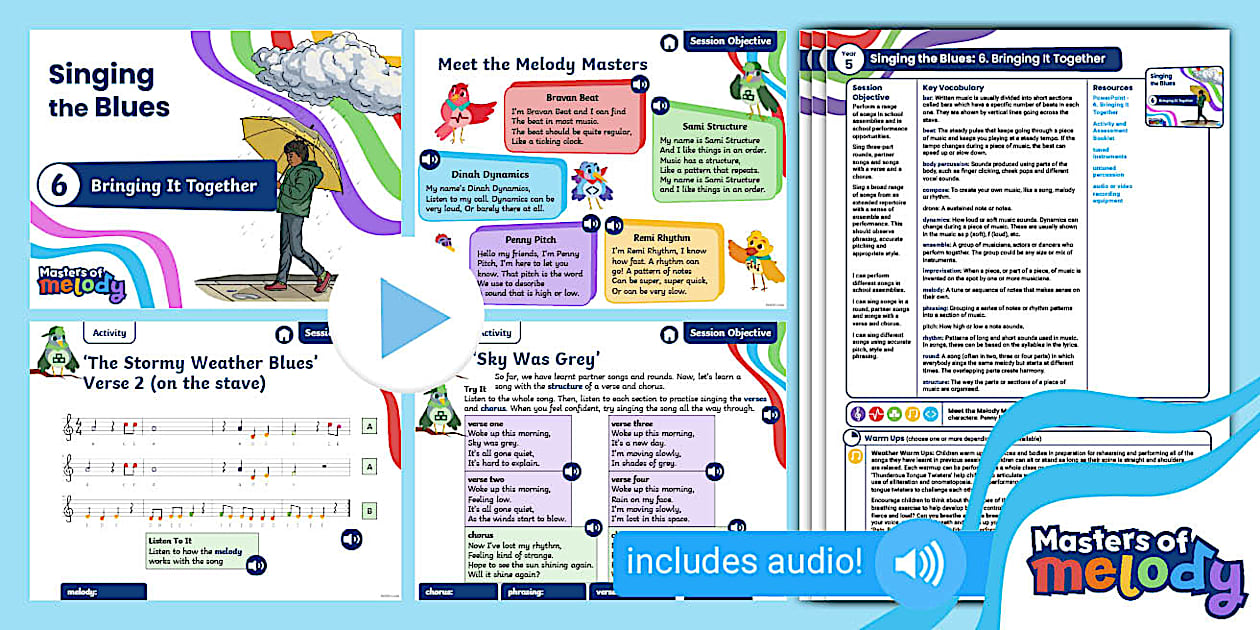 👉 Year 5 Singing the Blues - Session 6 (teacher made)