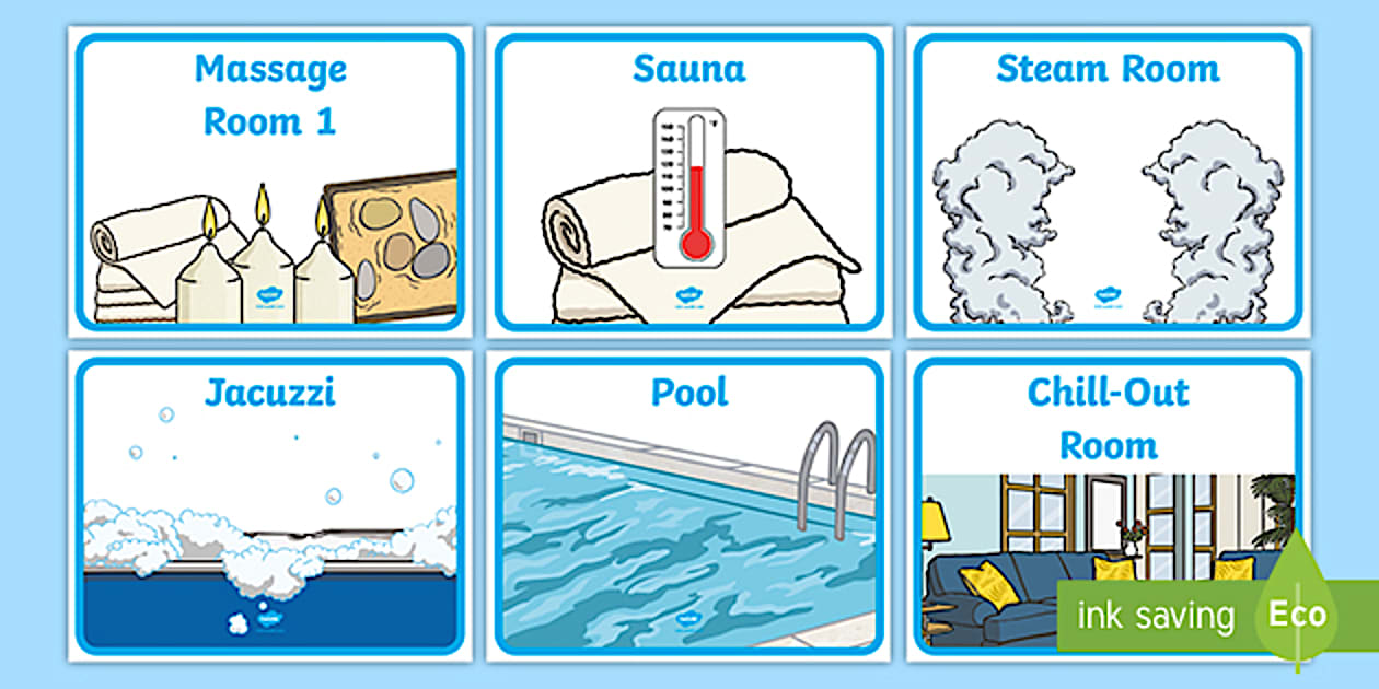 The Spa Dramatic Play Signs (teacher made) - Twinkl