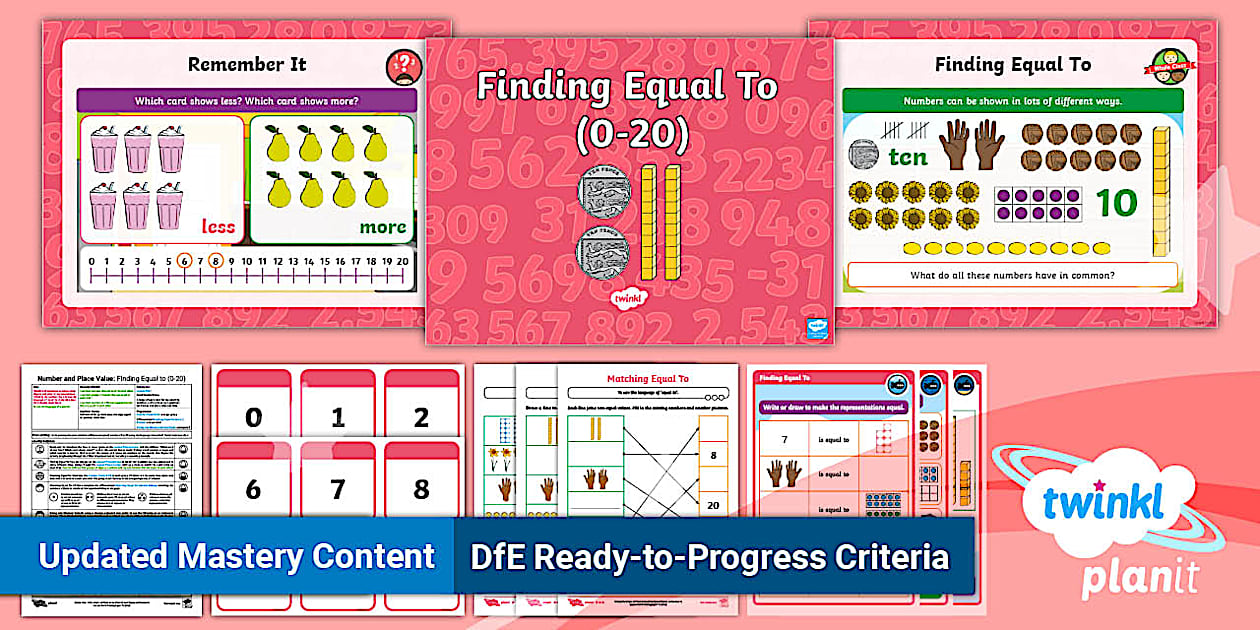 Y1 Find Equal To Planit Maths Lesson 35 Twinkl