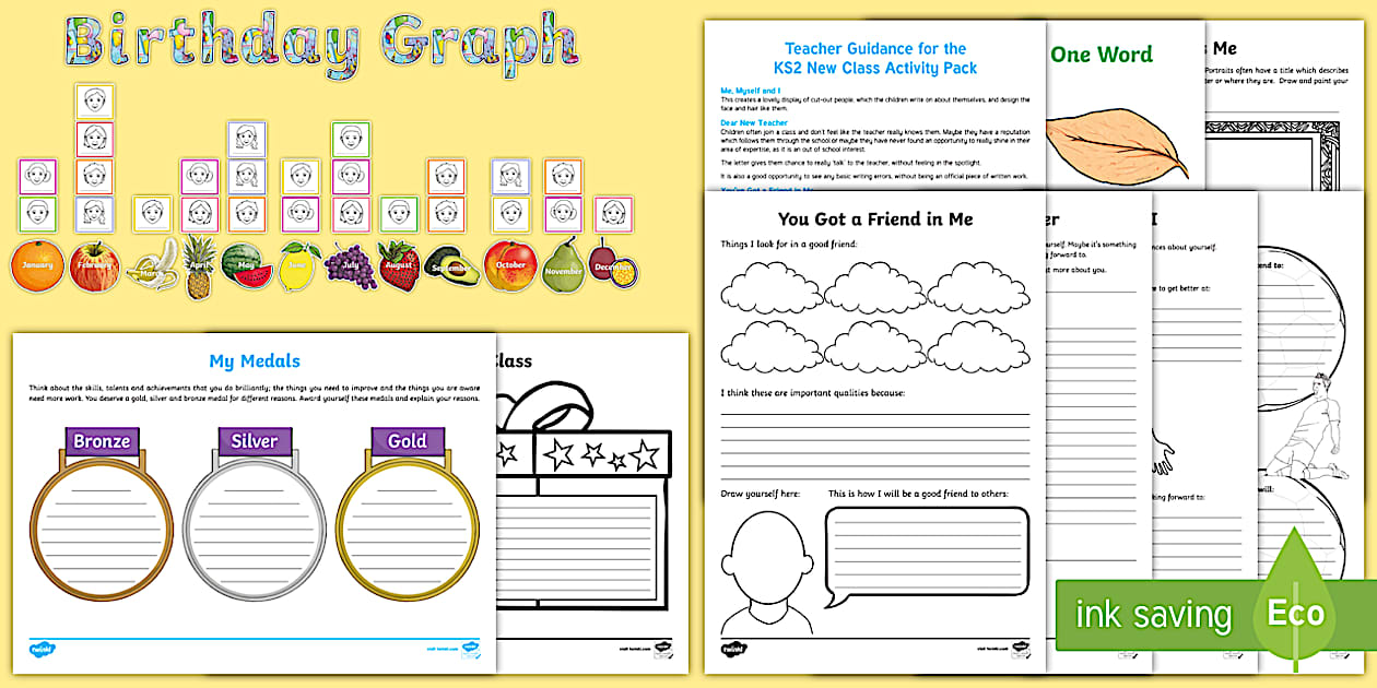 New Class Transition Activities KS2 Pack (teacher made)