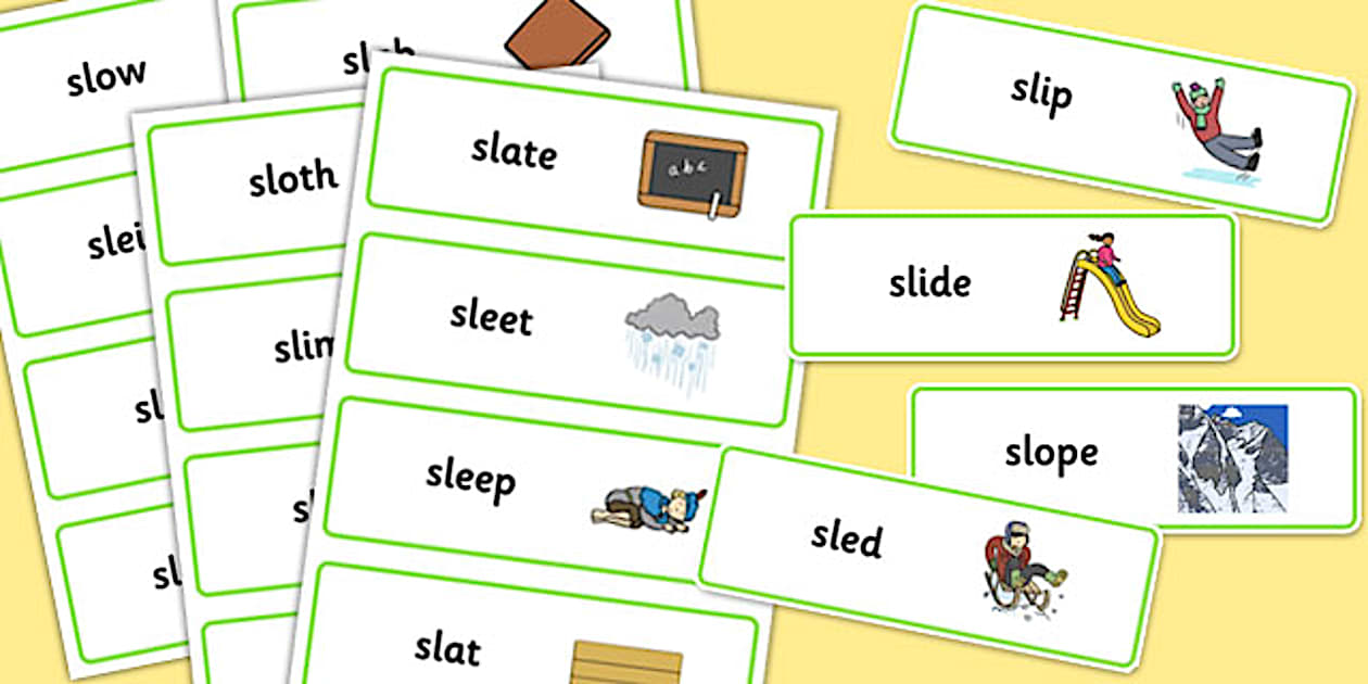 Dyslexic SL Word Cards (teacher made) - Twinkl
