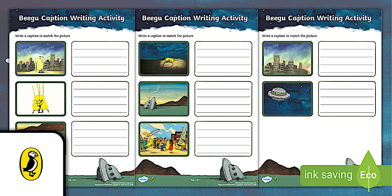 FREE! - Beegu Story Writing Activity | Puffin Books | Twinkl