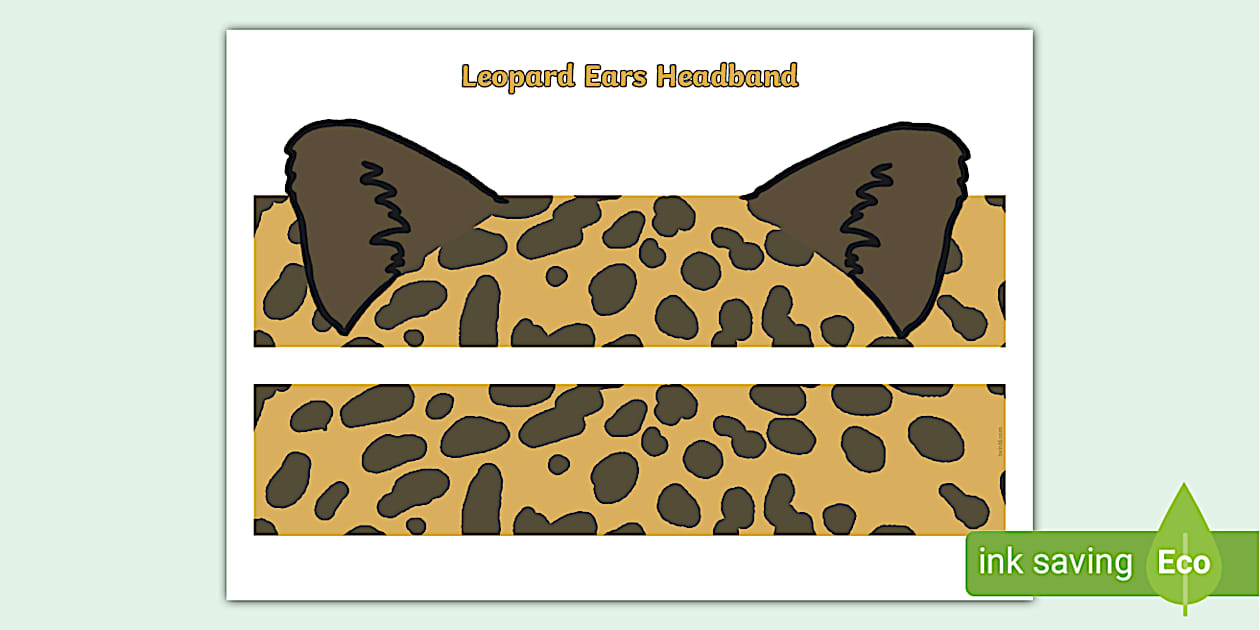 Leopard Ears Headband - Twinkl Resources - EYFS - Role Play