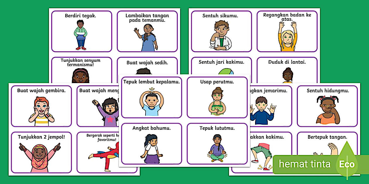 Action Cards Semua Tentang Diriku - Twinkl Indonesia