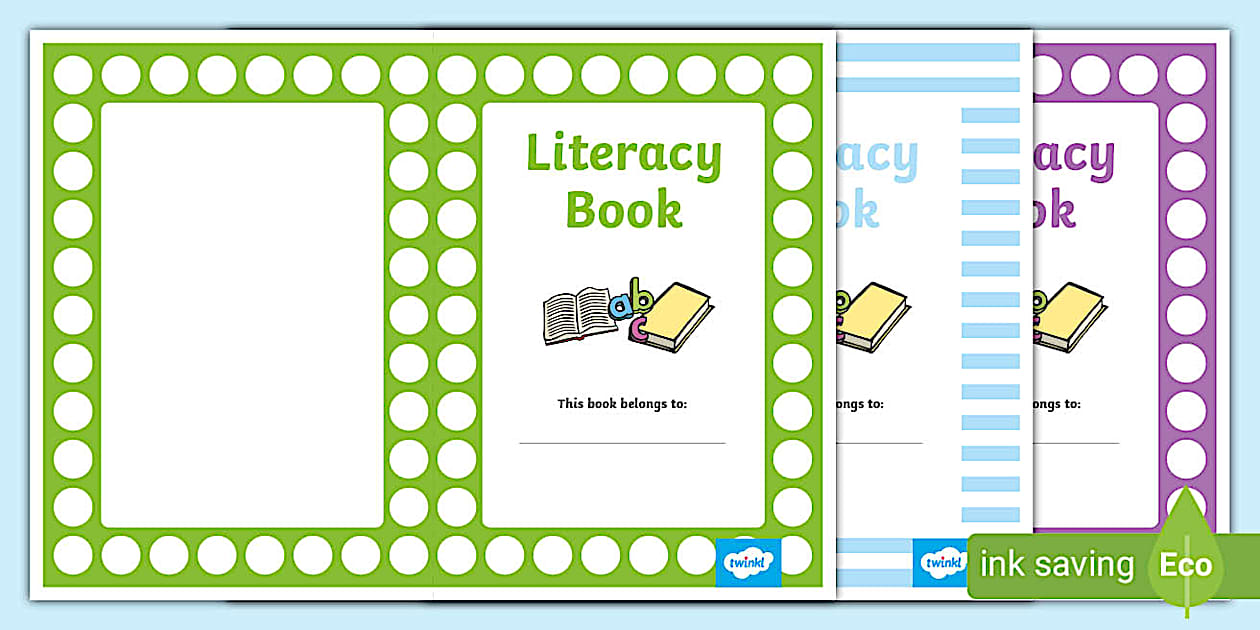 Editable Literacy Book Cover (professor feito) - Twinkl