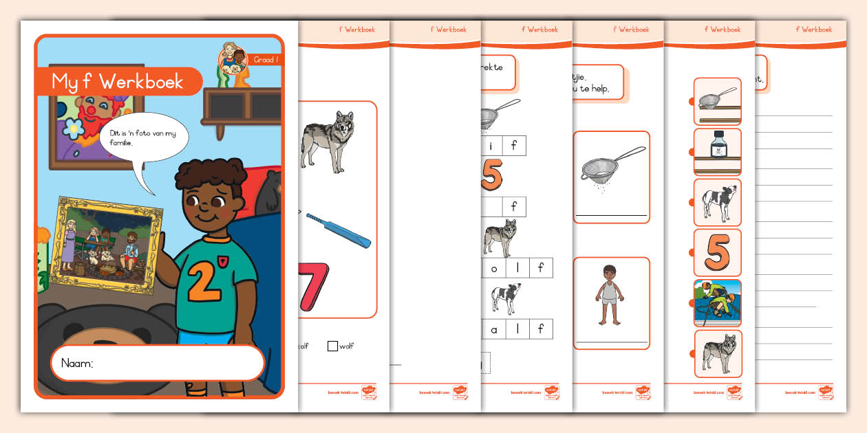 Graad 1 Klanke Werkboek f (teacher made) - Twinkl