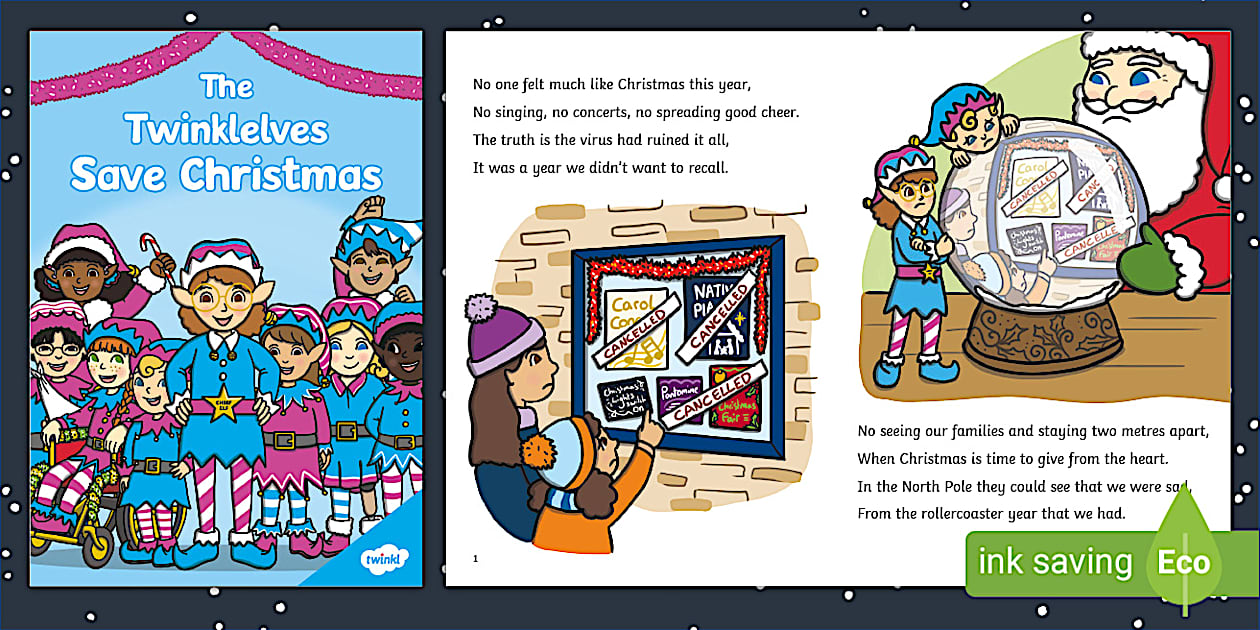 The Twinkl Elves Save Christmas Booklet Version - Twinkl