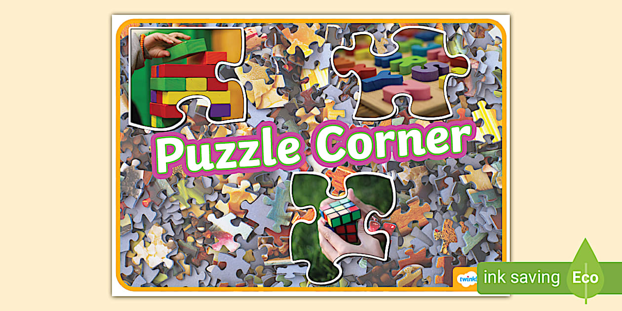 Puzzle Corner Photo Display Poster (Teacher-Made) - Twinkl