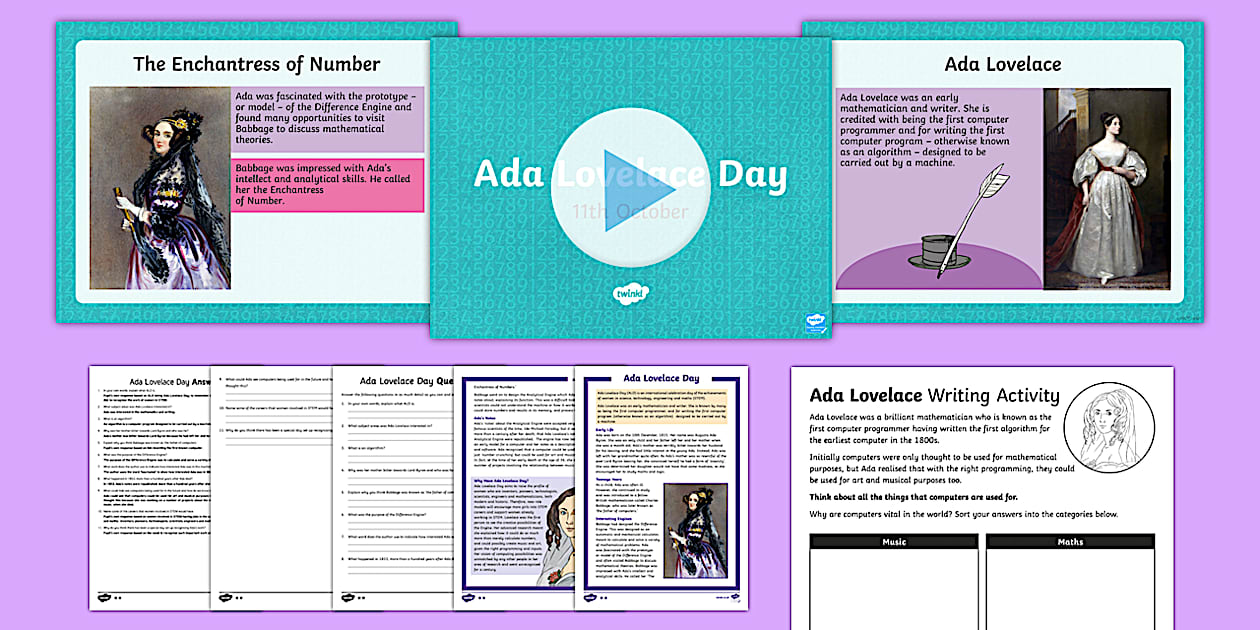 Ada Lovelace School Day | Twinkl Resources (teacher made)