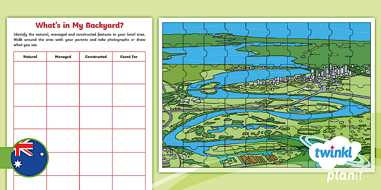 Year 1 HASS Geography Caring for Places Home Learning Tasks